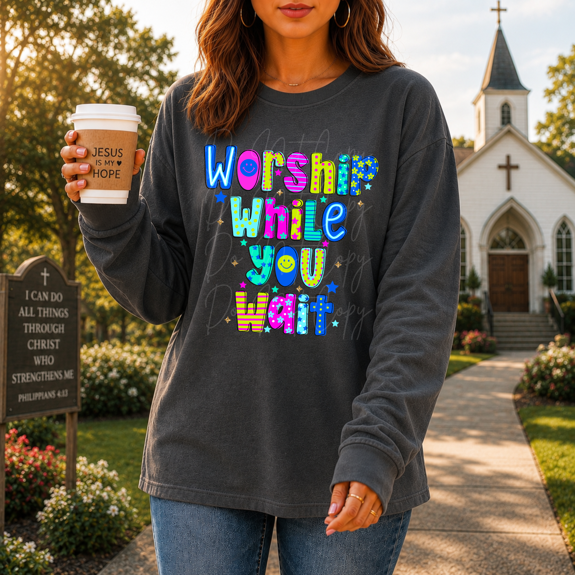 224 worship while you wait – Shirt Shack A
